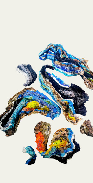 Contemporary Art Projects USA - "Pangaea" Wall Art by Andre Paul Croteau