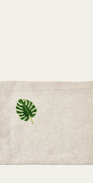 Deborah Rhodes - Flax Palm Leaves Napkin