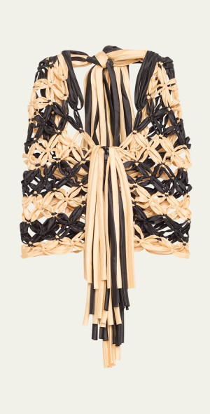 Diotima - Lacovia Macrame Halter Top