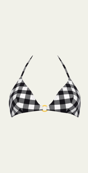 Eres - Culture Gingham Triangle Bikini Top