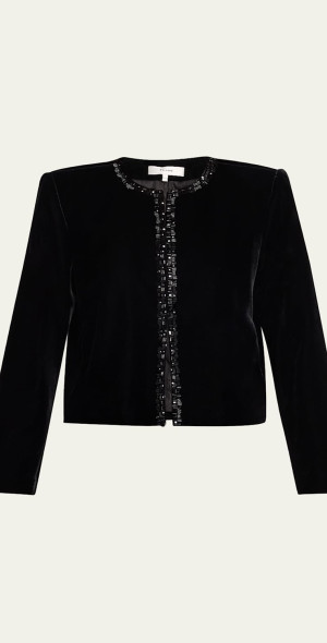 FRAME - Embellished Velvet Jacket