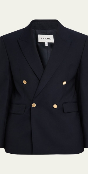 FRAME - Men's Double-Breasted Wool Blazer Jacket