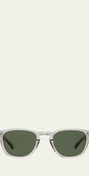 Garrett Leight - Men's Brooks x Sun Keyhole-Bridge Square Sunglasses