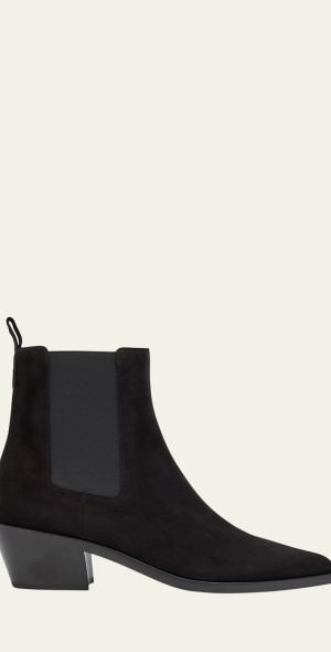 Gianvito Rossi - Wylie Suede Western Chelsea Booties