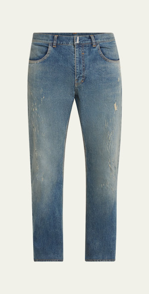 Givenchy - Men's Distressed Slim-Fit Jeans