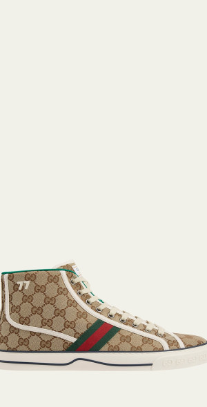 Gucci - Men's Tennis 1977 Canvas High-Top Sneakers