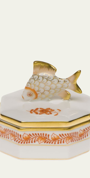 Herend - Petite Octagonal Fish Box