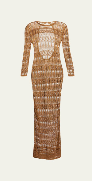 Isabel Marant - Paloma Long Crochet Backless Dress