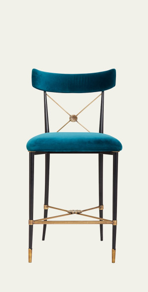 Jonathan Adler - Rider Counter Stool, Blue