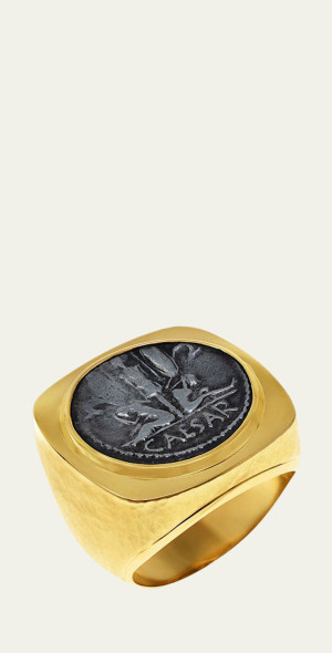 Jorge Adeler - Men's Ancient Coin 18K Gold Ring