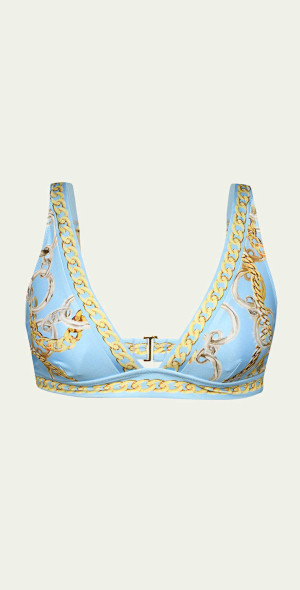 L'Agence - Lexie Oversized Chain Bikini Top