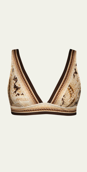 Lagence Lexie Paisley Bikini Top