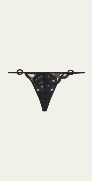 Livy - Kimbaku Embroidered Low-Rise G-String