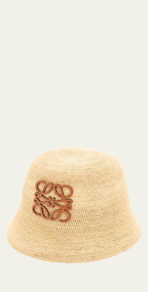 Loewe - Anagram Raffia Bucket Hat
