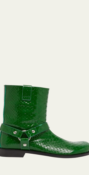 Loewe - Campo Python Harness Biker Booties
