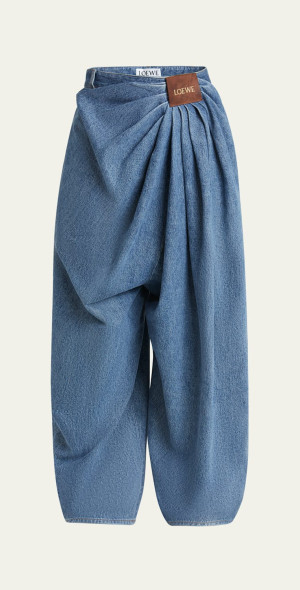 Loewe - Draped Loose Mohair Wool Jeans