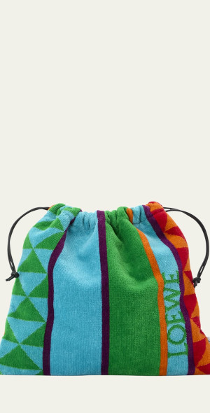 Loewe - Drawstring Bucket Bag in Terry Cloth