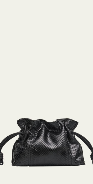 Loewe - Flamenco Mini Clutch Bag in Python