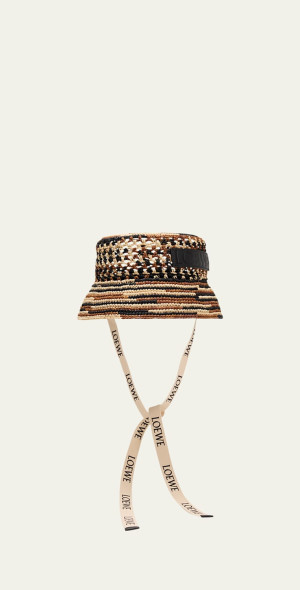 Loewe - Men's Multicolor Raffia Bucket Hat