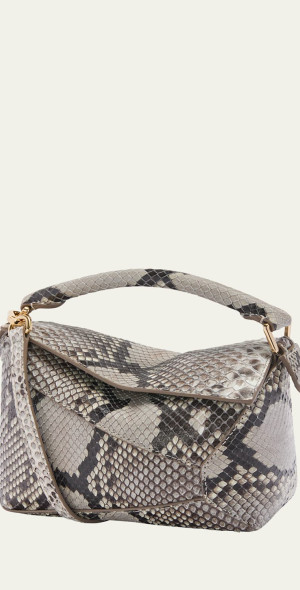Loewe - Puzzle Edge Mini Top-Handle Bag in Python
