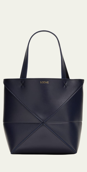 Loewe - Puzzle Fold Mini Tote Bag in Shiny Leather