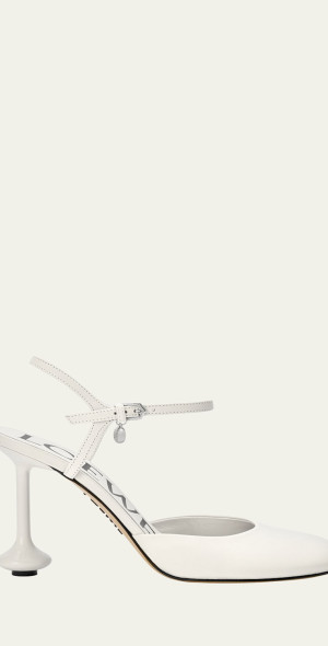 Loewe - Toy Leather Ankle-Strap Pumps