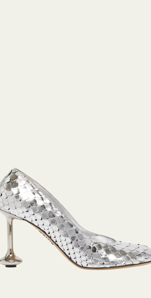 Loewe - Toy Metallic Python Pumps