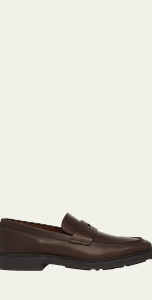 Loro Piana - Men's Travis Leather Penny Loafers