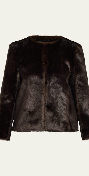 Loulou Studio - Calista Faux Fur Short Coat