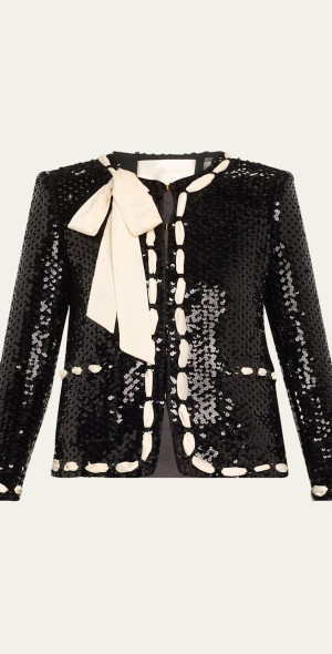 LoveShackFancy - Rosina Sequined Jacket