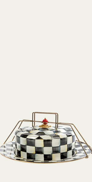 MacKenzie-Childs - Courtly Check Cake Carrier