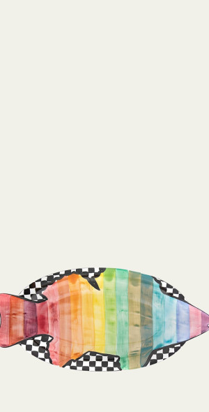MacKenzie-Childs - Rainbow Perfect Fish Platter