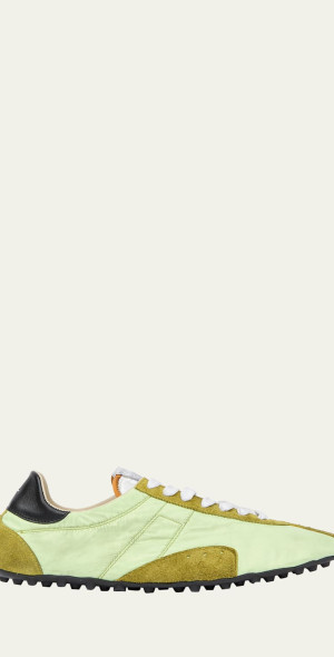 Maison Margiela - Suede Quilted Low-Top Sprinter Sneakers