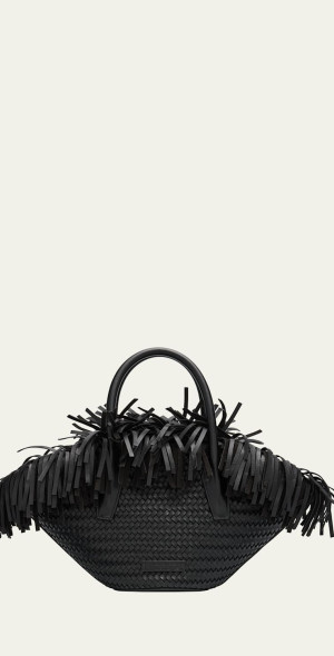 Michael Kors - Sardinia Mini Fringe Basket Top-Handle Bag