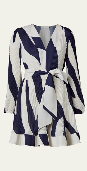 Milly - Liv Zebra Pleated Dress