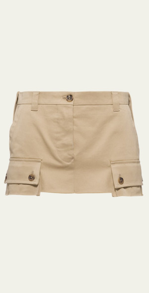 Miu Miu - Chino Cargo Mini Skirt