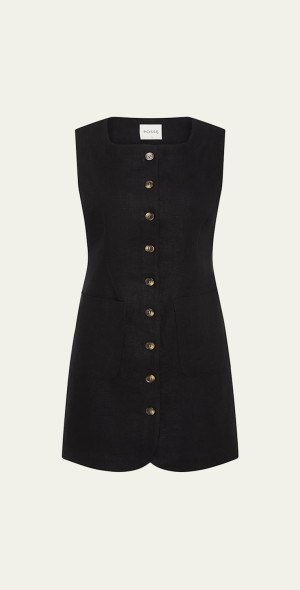 Posse - Emma Button-Front Mini Dress