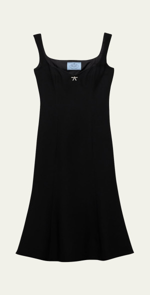 Prada - Bow Cady Midi Dress