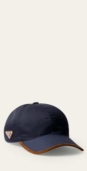 Prada - Men's Nylon and Suede Baseball Cap