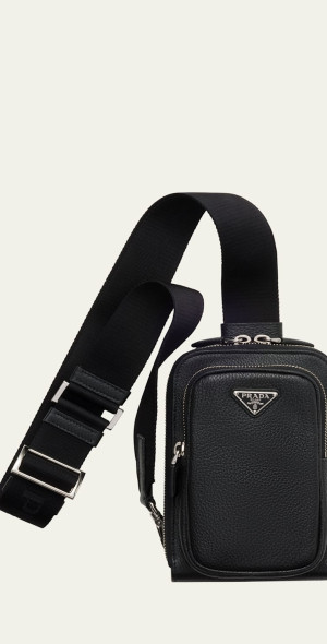 Prada - Men's Vitello Daino Sling Bag
