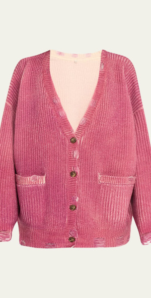R13 - Oversized Distressed Cardigan