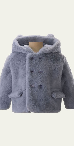 Rachel Riley - Boy's Hooded Teddy Coat