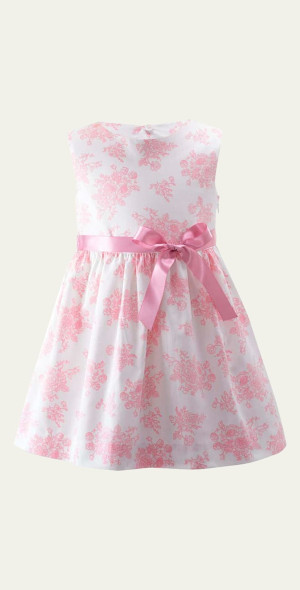 Rachel Riley - Girl's Floral Toile Dress
