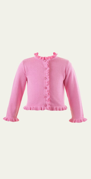 Rachel Riley - Girl's Frill Cardigan