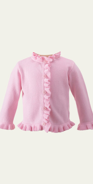 Rachel Riley - Girl's Frill Trim Cardigan