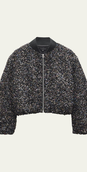 Rag & Bone - Samira Sequined Bomber Jacket