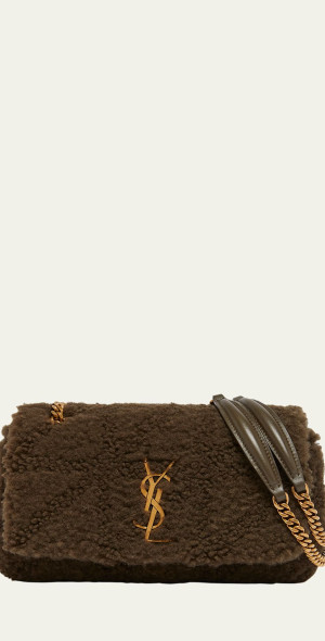 Saint Laurent - Jamie Small YSL Shoulder Bag in Lamb Shearling Fur