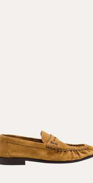 Saint Laurent - Le Suede YSL Penny Loafers