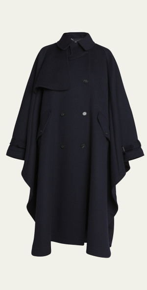Stella McCartney - Batwing Wool Trench Coat