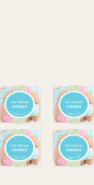 Sugarfina - Ice Cream Cones, Small Cube 4-Piece Kit